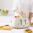 Anfilank 4-Slice Retro Stainless Steel Toaster, Extra Wide Slots, Bagel ...