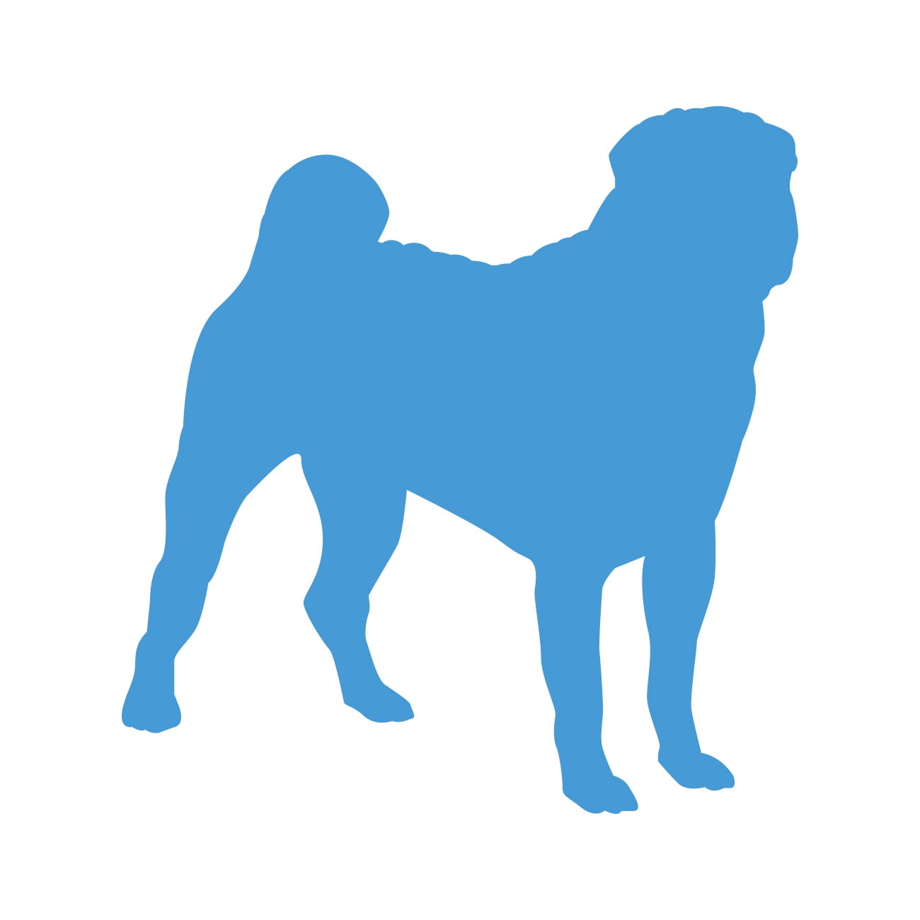 Chinese Shar-Pei Sticker Decal Die Cut - Self Adhesive Vinyl ...