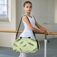 DIXRUYEE Palm Leaves Feathers Pattern Scale Duffel Bag With Ventilated ...
