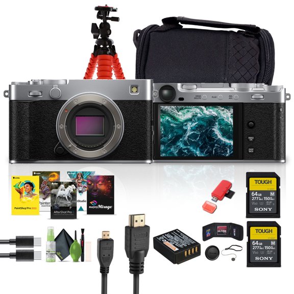 FUJIFILM X100 VI Digital Camera (Black) with SanDisk 64GB Memory Card ...