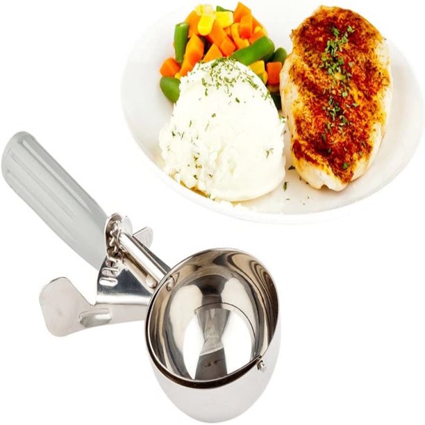 4 Ounce Portion Scoop 1 Durable Cookie Scoop - with Gray Handle ...