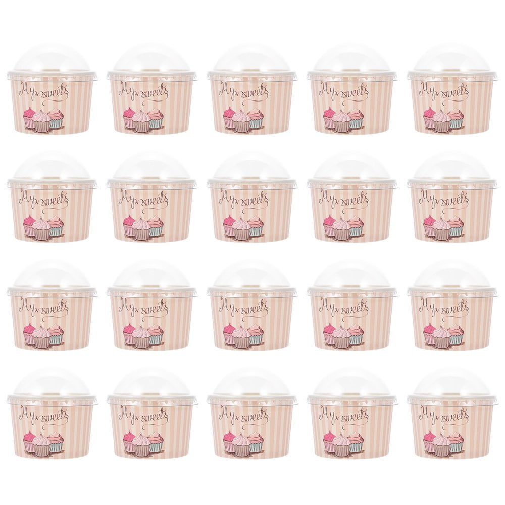 Click here for Generic 50 Sets Disposable Yogurt Bowl Paper Ice C... prices