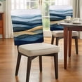 Abstract Gradient Mountain Forest Chair Covers Set of 6 Modern ...