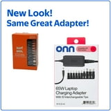 onn 65W Laptop Charger with 10 Interchangeable Tips, 10ft Power Cord ...