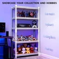 5-Tier Household Storage Shelving Unit - 72 Inches Tall, Adjustable ...