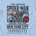Marvel Comics Retro Spider-Man Monochrome Men's T Shirt (Light Blue, S ...