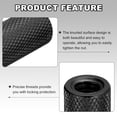 4Pcs Knurled Thumb Nut, 1/4"-20x20mm Hand Nut Pass Hole Nut Aluminum ...