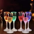 6 Color LED Automatic Flashing Cups Multi-color Light Up Mugs Wine Beer ...