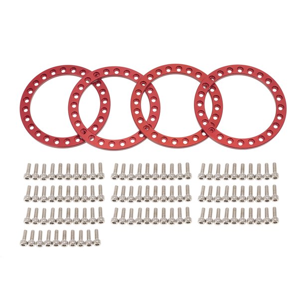 Ruiboury 4 Pieces RC Wheel Beadlocks Outer Ring 1/10 1.9 Inch Car Model ...