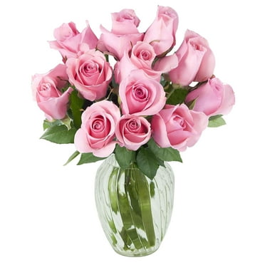 KaBloom : Bouquet of 6 Pink Roses, 6 White Roses Next-Day Delivery ...