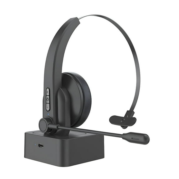 MYJTOPUS Trucker Bluetooth Headset, Wireless Headset with Mic, Dual ...