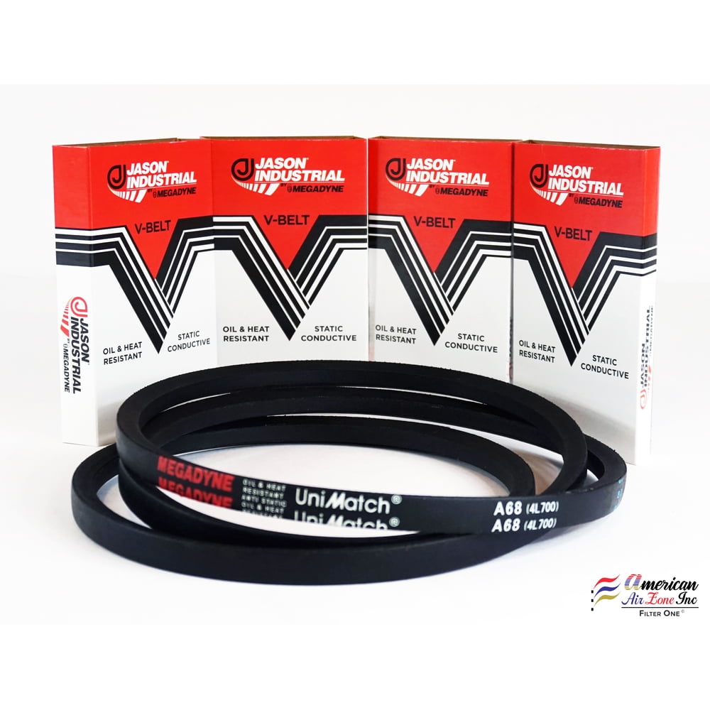 Megadyne - Jason Industrial V Belt - A68 - 4L700 - (Pack of 2 ...