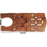 RATAN ENTERPRISES Wooden Rahel Stand and Holy Book Stand for Pooja ...