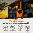 Generac iQ3800 3,800-Watt Dual Fuel Electric- Start Portable Inverter ...