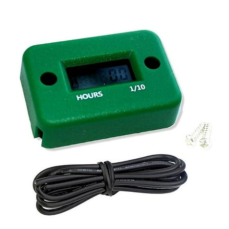 Small Digital Engine Tachometer Hour Meter Boat Scooter Mini Timer ...