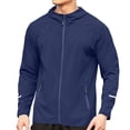 Busydd Mens Zip Up Hoodie Breathable Comfortable Workout Running Jacket ...