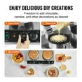 Commercial Waffle Maker, Dual Head Waffle Iron 2460W Non-Stick - Round ...