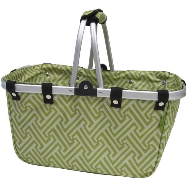 JanetBasket Large Aluminum Frame Basket - Walmart.com - Walmart.com