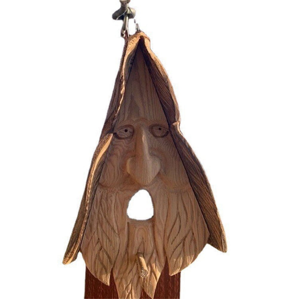 Old Man Face Shape Bird House Carefully Handcrafted Bird Rest Place for ...