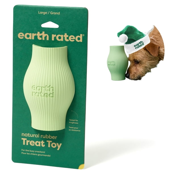Earth Rated Treat Dispensing Dog and Puppy Toys, Natural Rubber Dog ...