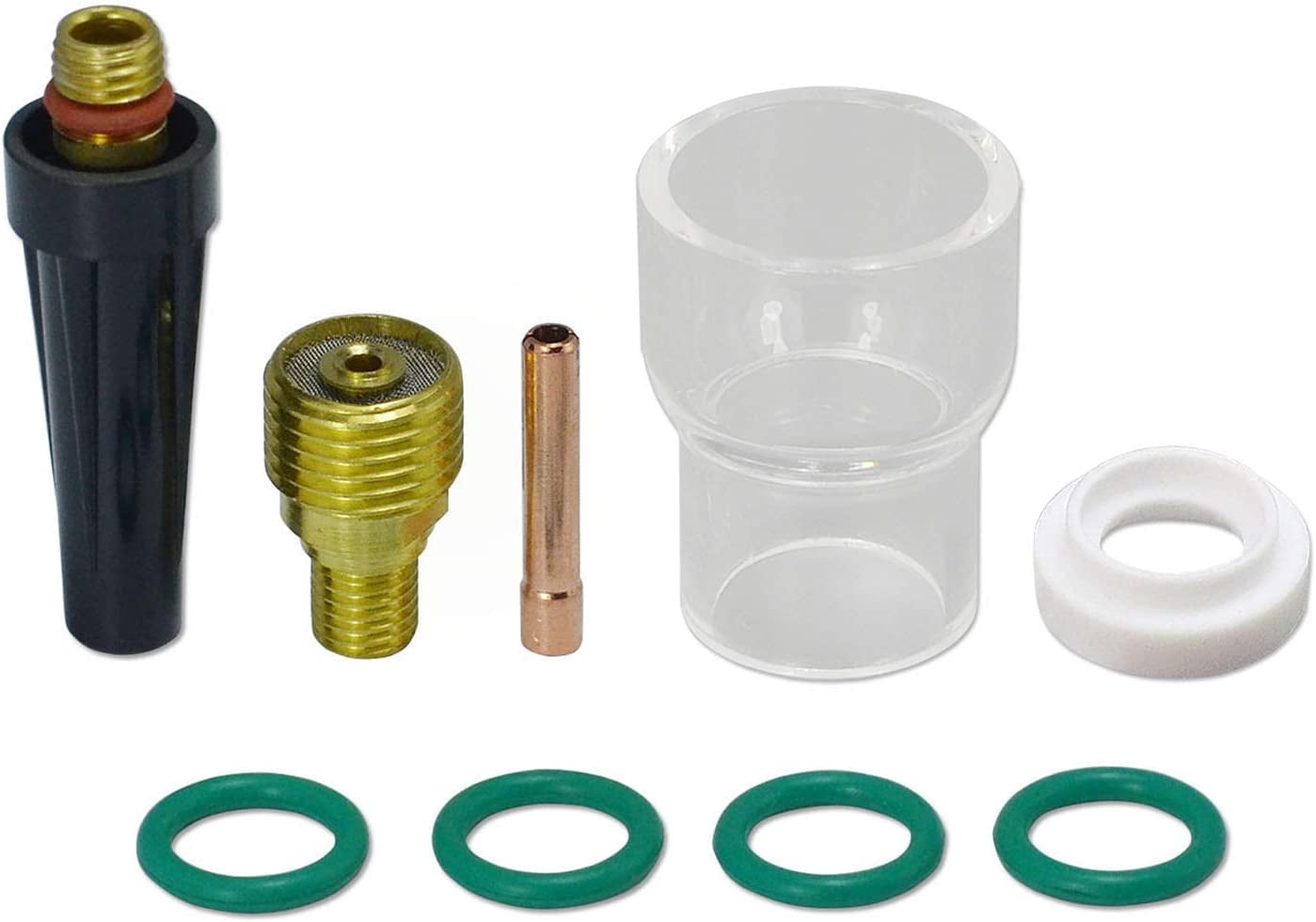 RIVERWELD TIG Gas Lens Collet Body 45V44 2.4mm Collet 13N23 2.4mm 12 ...