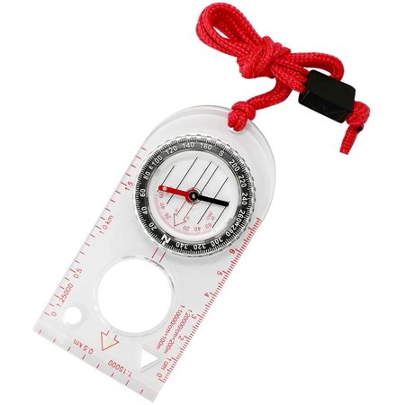 Multi-Function Portable Hiking Baseplate Mirror Sighting Compass and ...