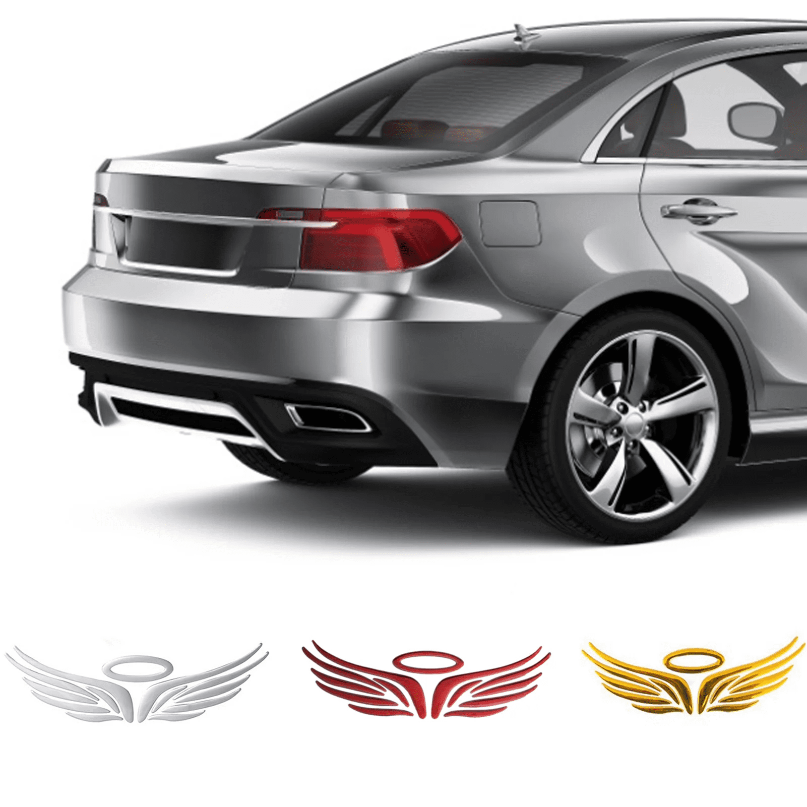 Limei 10 Pcs Angel Wings Emblem 3D Car Auto Motorcycle Symbol Totem ...