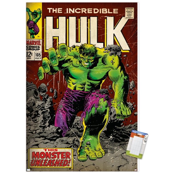 Marvel Comics - Hulk - Incredible Hulk #105 Wall Poster, 22.375" x 34 ...