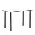 Ktaxon Dining Table Modern Minimallist Glass Kitchen Table Rectangular ...