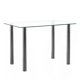 Ktaxon Dining Table Modern Minimallist Glass Kitchen Table Rectangular ...