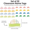 Big Dot of Happiness Colorful Primary Classroom Name Tags, DIY Desk ...