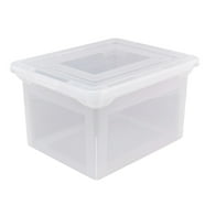 Office Depot Stackable File Tote Box - Lid Organizer & Storage ...