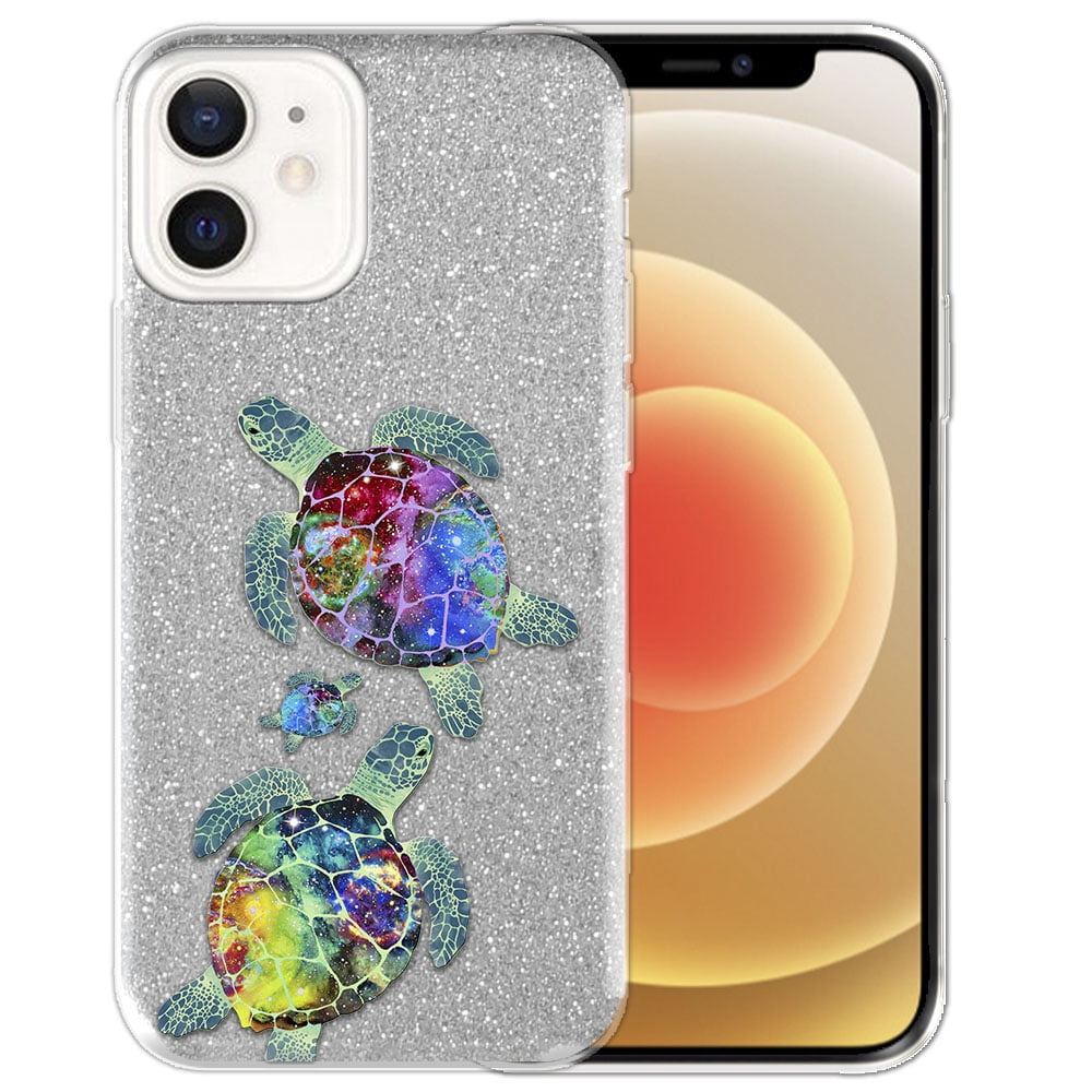 FINCIBO Silver Sparkling Glitter Case, Sparkle Bling TPU Cover for ...