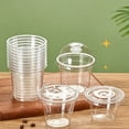 Clear Plastic Cups with Lids for Yogurt Fruit Ice Cream 3 Lid Types 5 ...