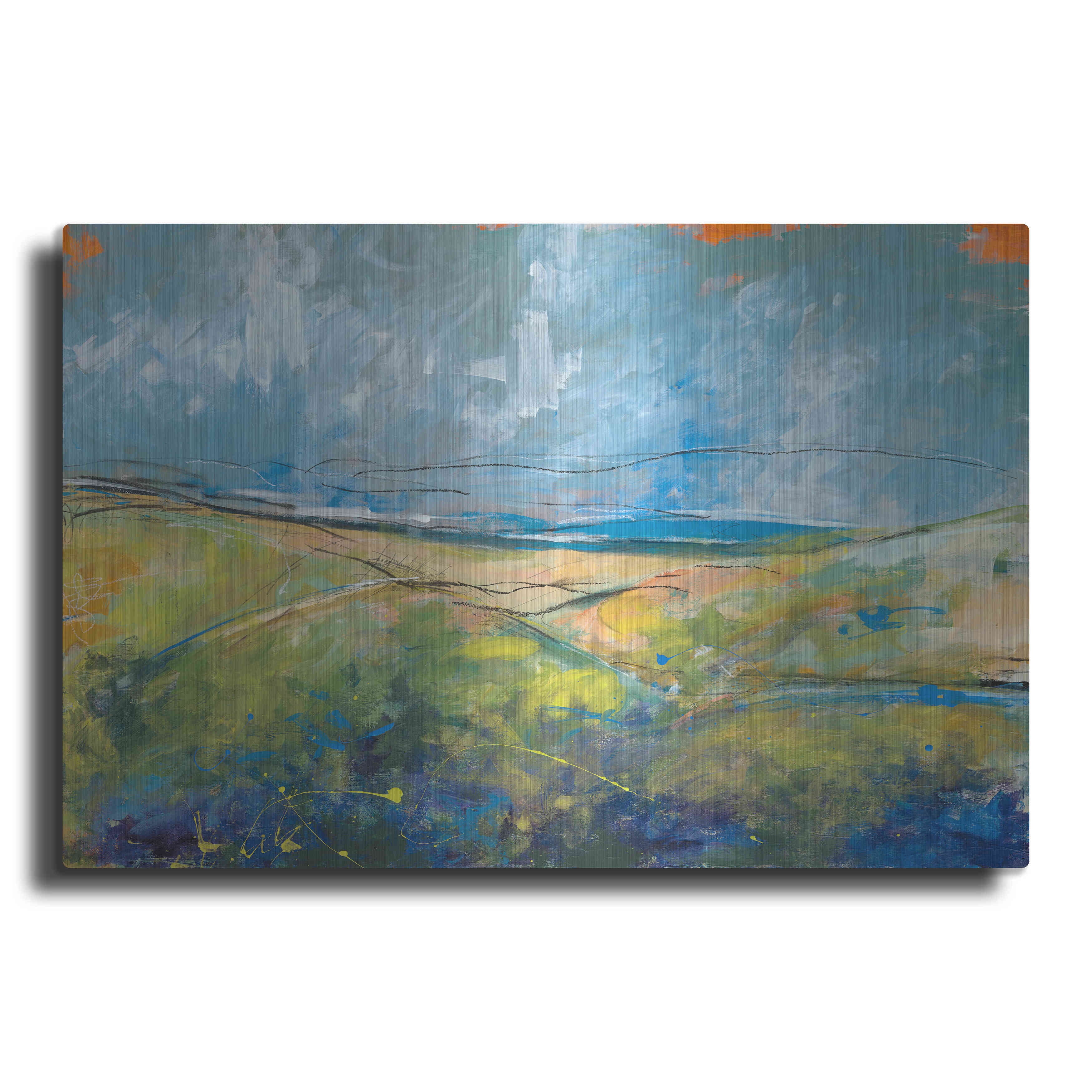Luxe Metal Art 'Early Spring Days' by Jan Weiss, Metal Wall Art, 24"x16 ...