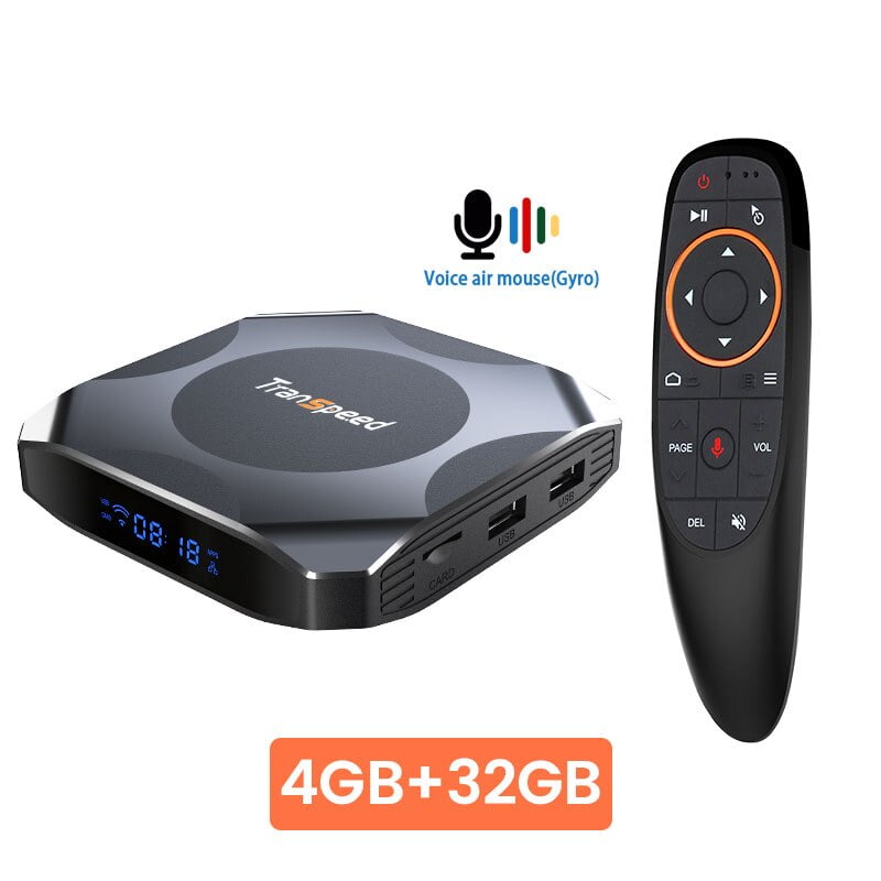 Transpeed Android 11 TV BOX BT5.0 3D Fast Dual 1000M WiFi 4K 4GB 64GB ...
