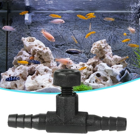 Aquarium Tee Connector Control Valve Pump Tee Connector 20PCS Black ABS ...