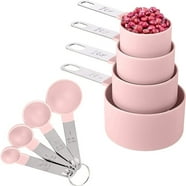 Measuring Spoons Set and Cups, Mixed Colors, 6-Piece Teaspoon Measuring ...
