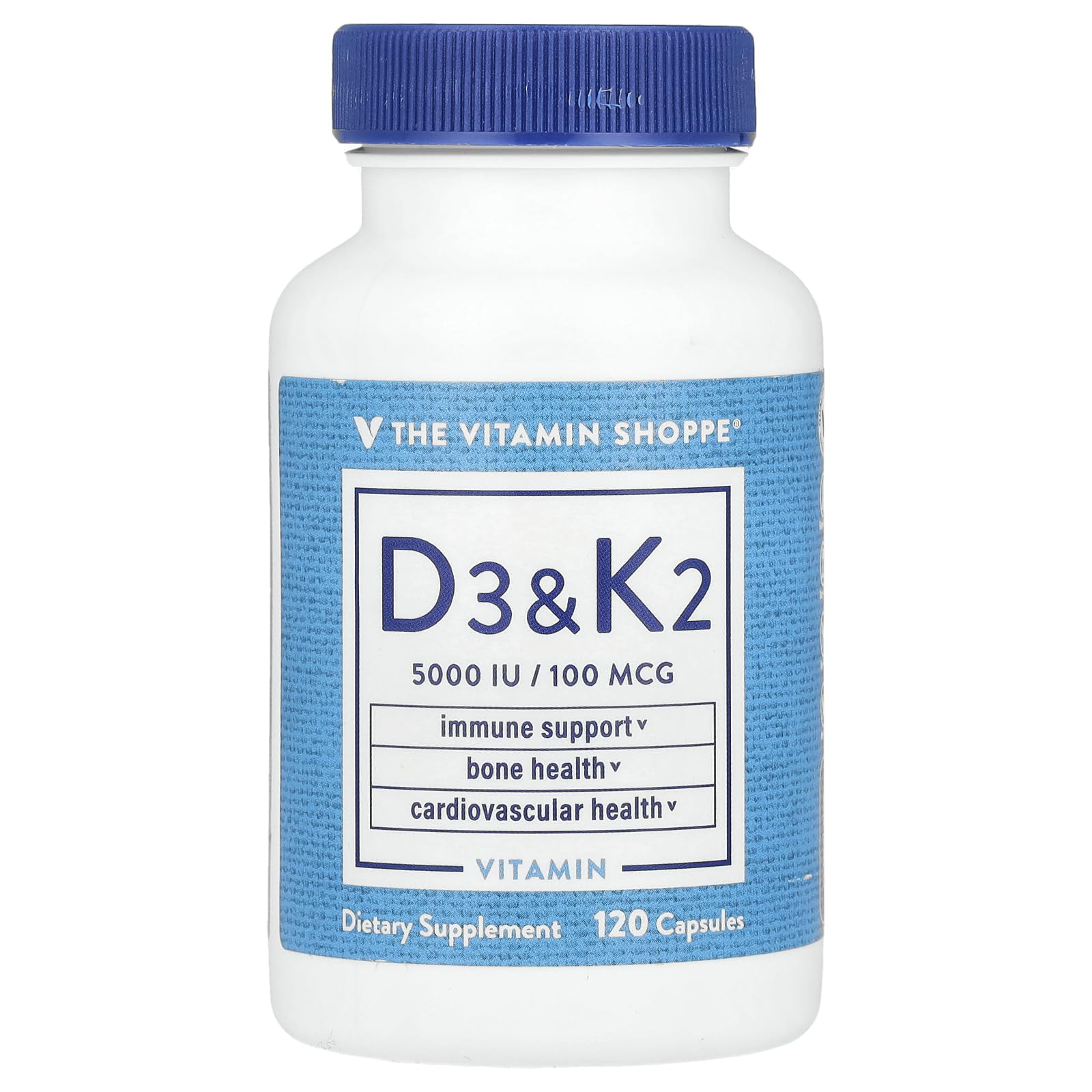 Complemente The Vitamin Shoppe con 5000 UI de vitamina D3 y K2 | Walmart en línea