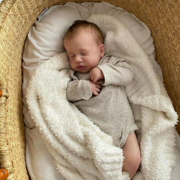 BZDOLL Realistic 60 CM Reborn Baby Smiling Doll With 3D-painting Skin ...