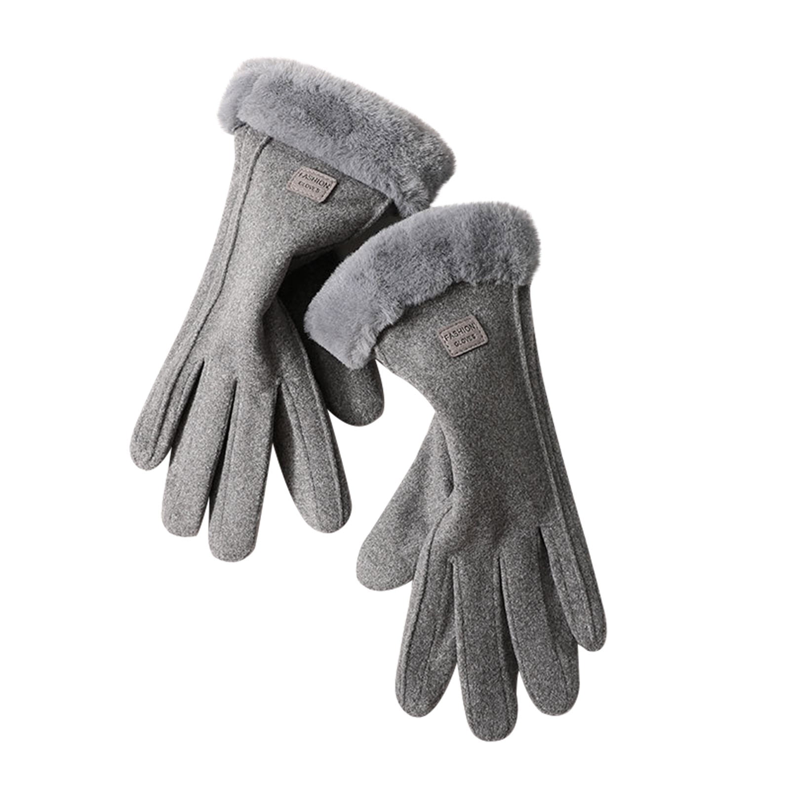 Click here for Ganfancp Warm Gloves Ladies Winter Plus Velvet Thi... prices