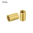 Uxcell M10 to M8 Sleeve Reducing Nut 15mm Long Threaded Hollow Tube ...