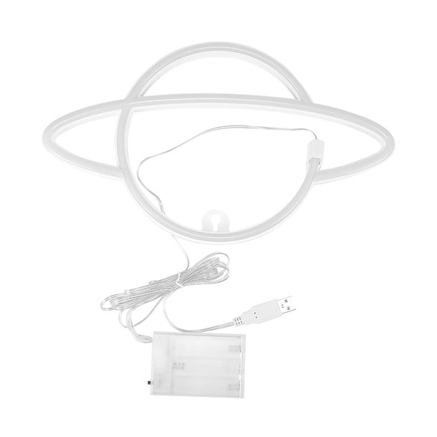LED Hanging Neon Lights Planet Decorative Night Lamp For Room Wall Kids ...