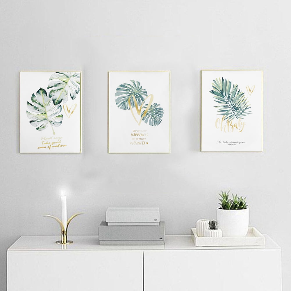 Click here for Fyydes 3pcs Nordic Style Simply Green Plants Leave... prices