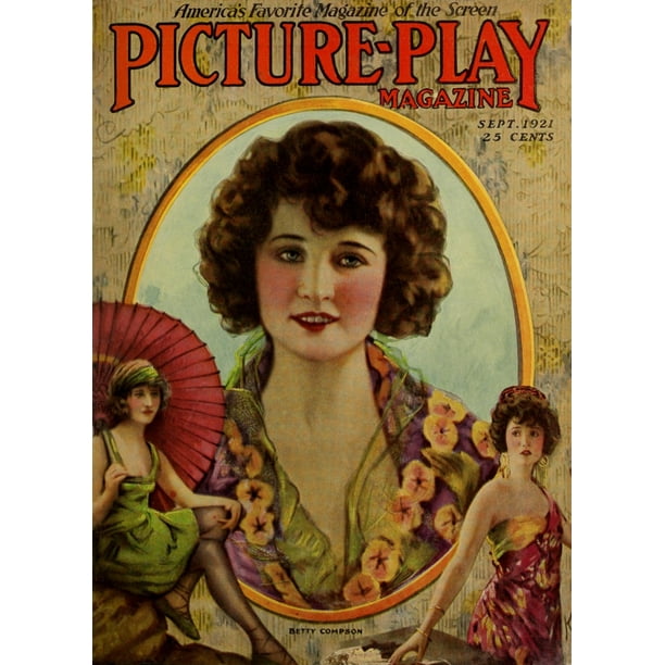 Cover Of Picture Play Magazine With Portraits Of Betty Compson History ...