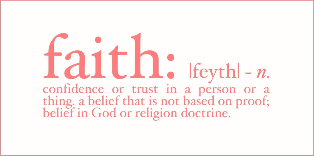 Faith Definition Vinyl Decal - Medium - Pink - Walmart.com