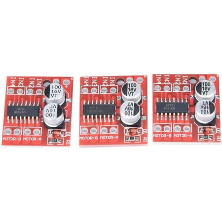 3pcs 2-Way DC Motor Driver Module 1.5A 2V-10V PWM Speed Regulation Dual ...