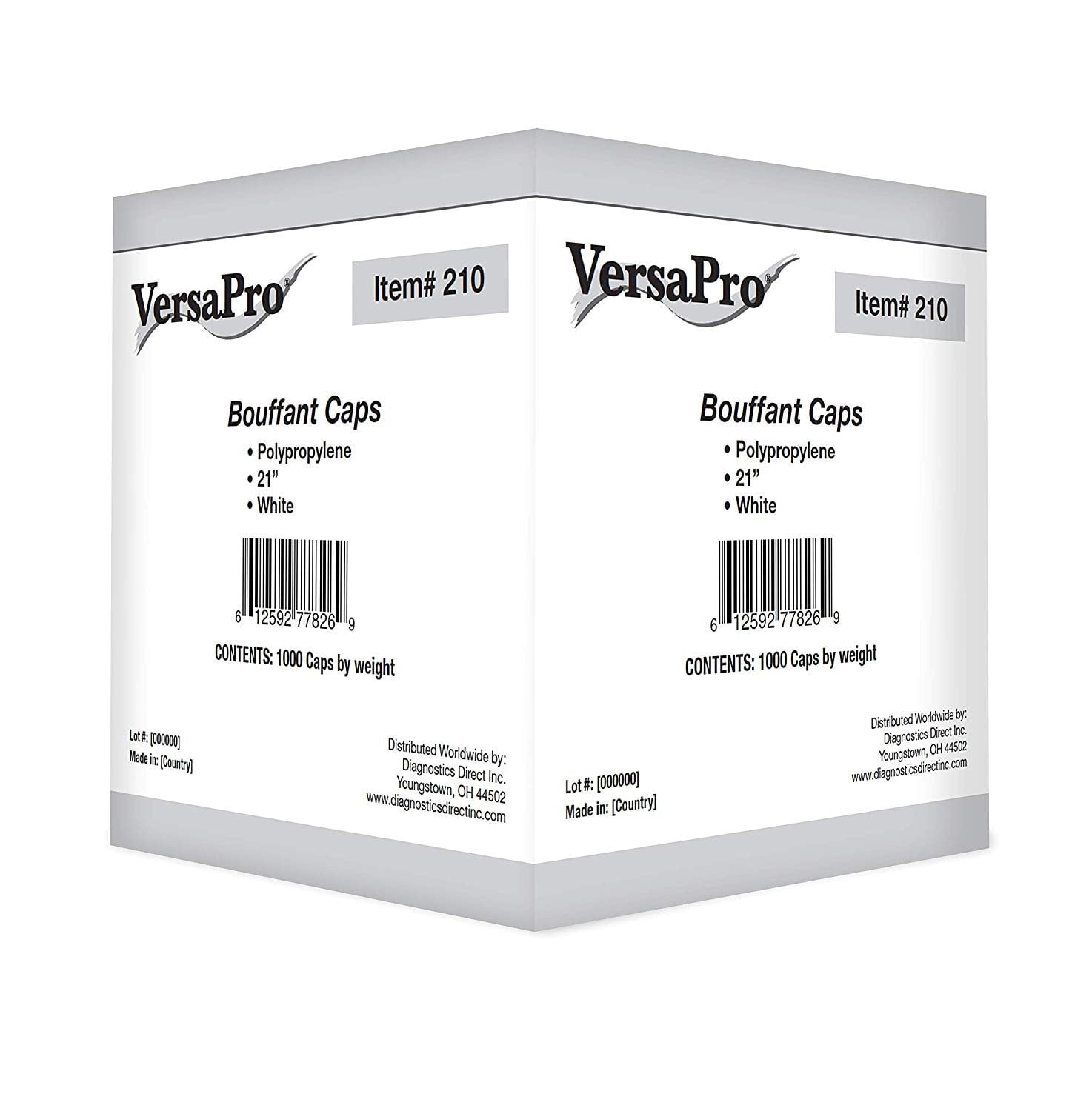 Buy Nurse/Bouffant Cap Hairnets, White, Box of 100 Pieces - 21 Online ...