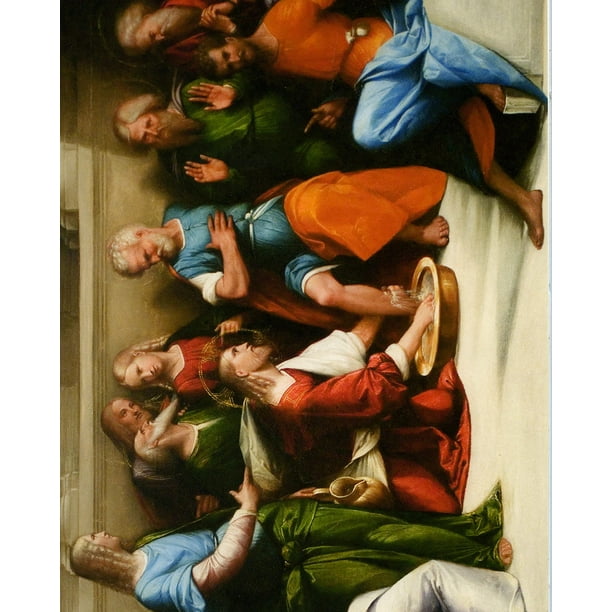 Catholic print picture - The Washing Of Feet - 8" x 10" ready to be ...