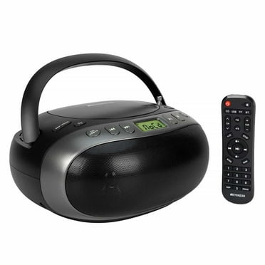 Proscan Bluetooth Stereo Boombox, Portable CD Radio Player, Battery ...